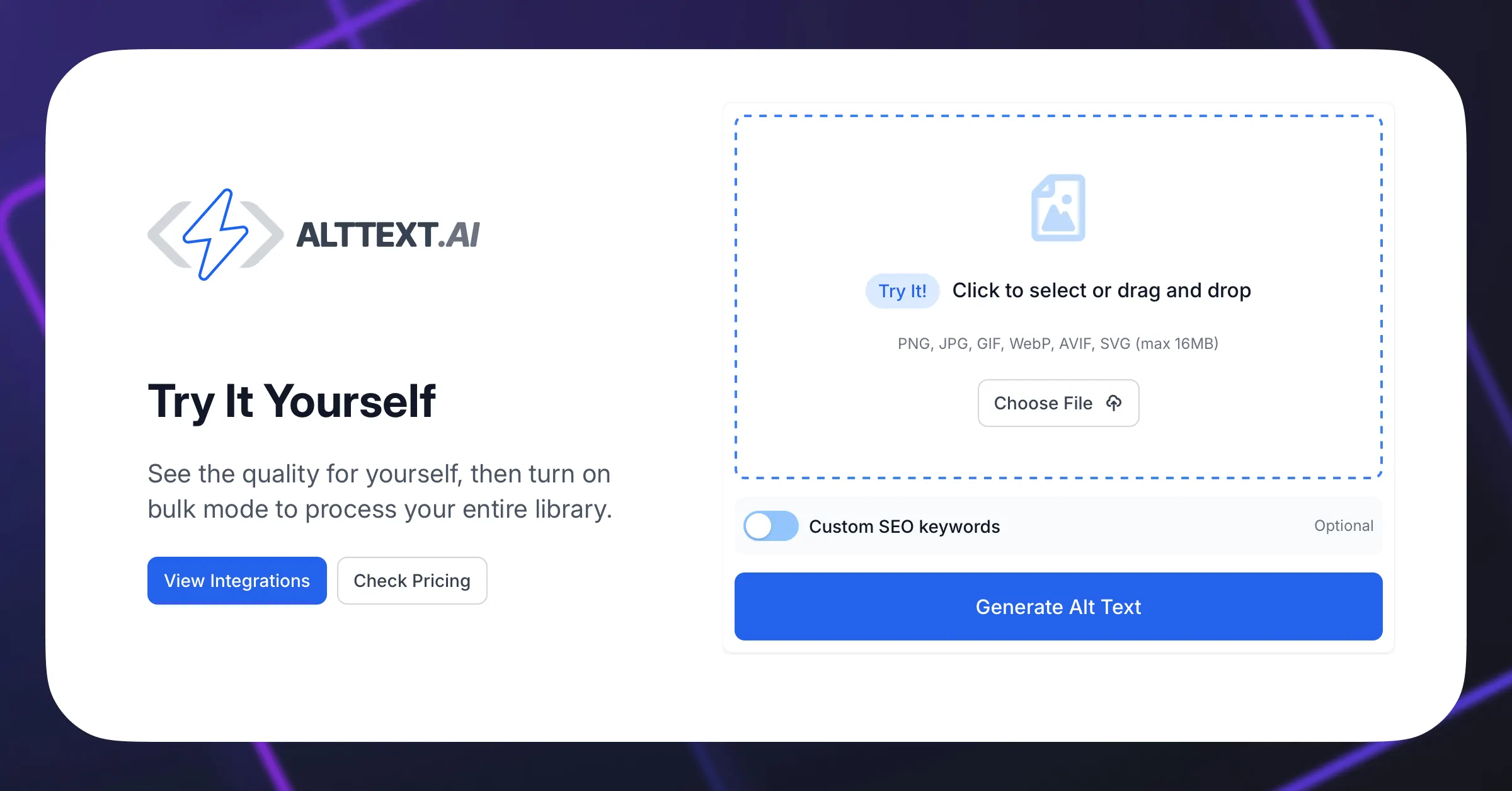 Alt Text Generator — Accurate, SEO-Friendly Descriptions